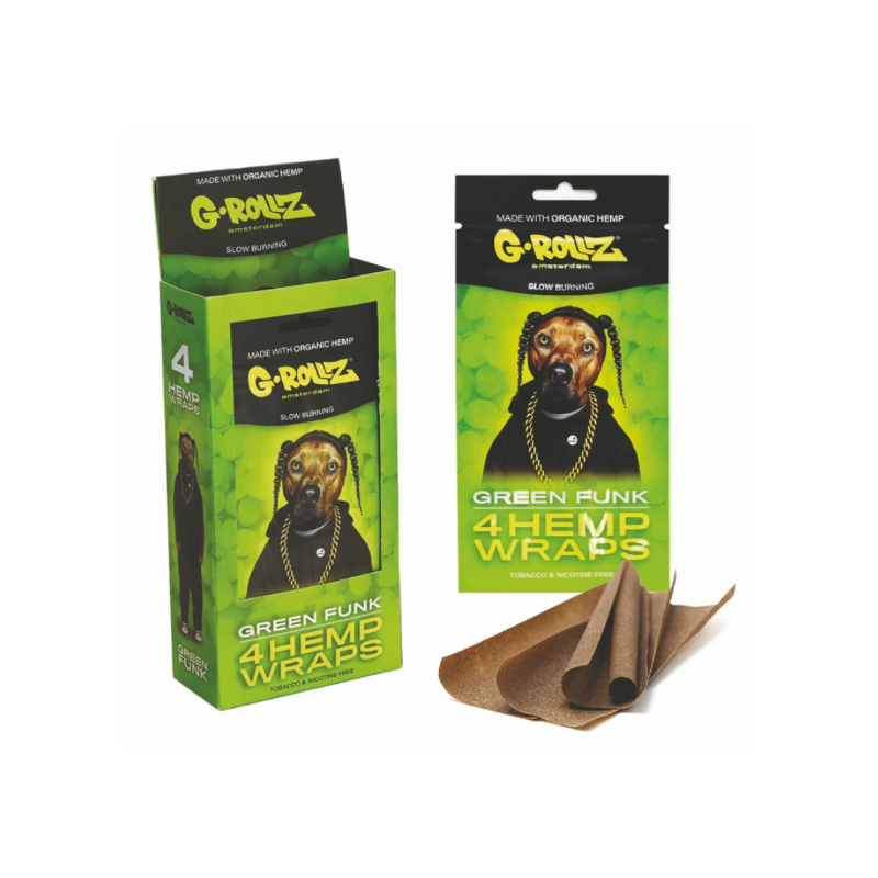 G-Rollz Green Funk Hemp WRAPS 15×4S – Smoking Supplier (UK)