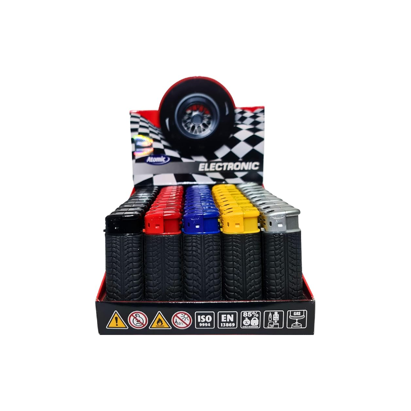 Atomic Electronic Car Tyre Lighter Soft Flame X 25 – Smoking Supplier (UK)