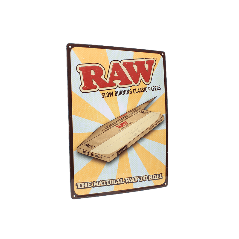 Raw Retro Tin Sign x 1 – Smoking Supplier (UK)