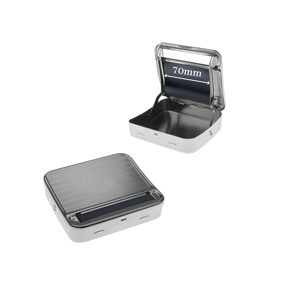 Roller-Automatic Rolling Tin 70mm Silver x 8 per box – Smoking Supplier ...