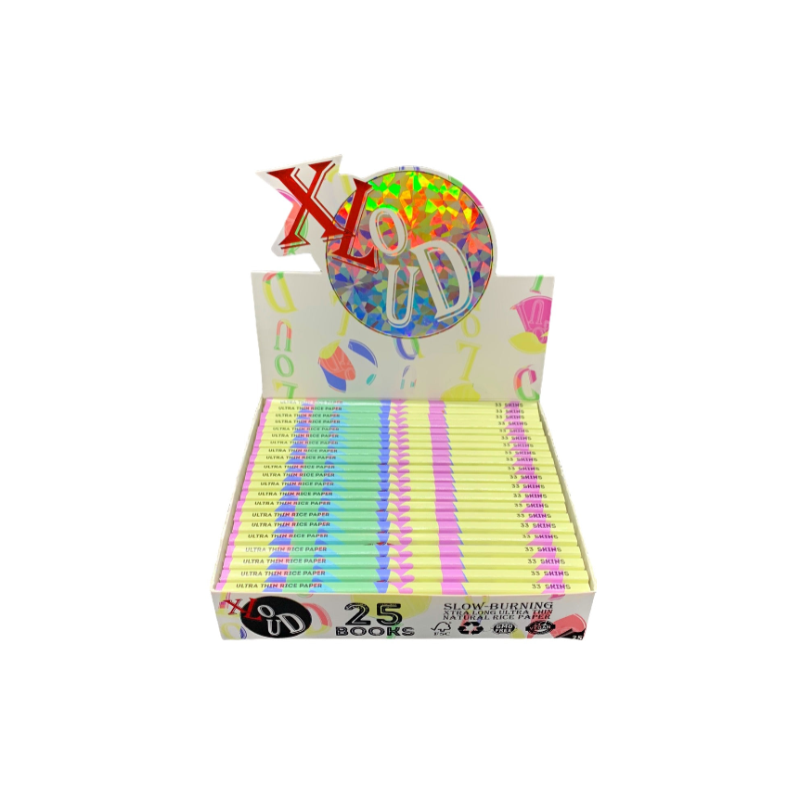 Xloud Extra Long Ultra Thin Rice Milk Paper 25 pack – Smoking Supplier (UK)