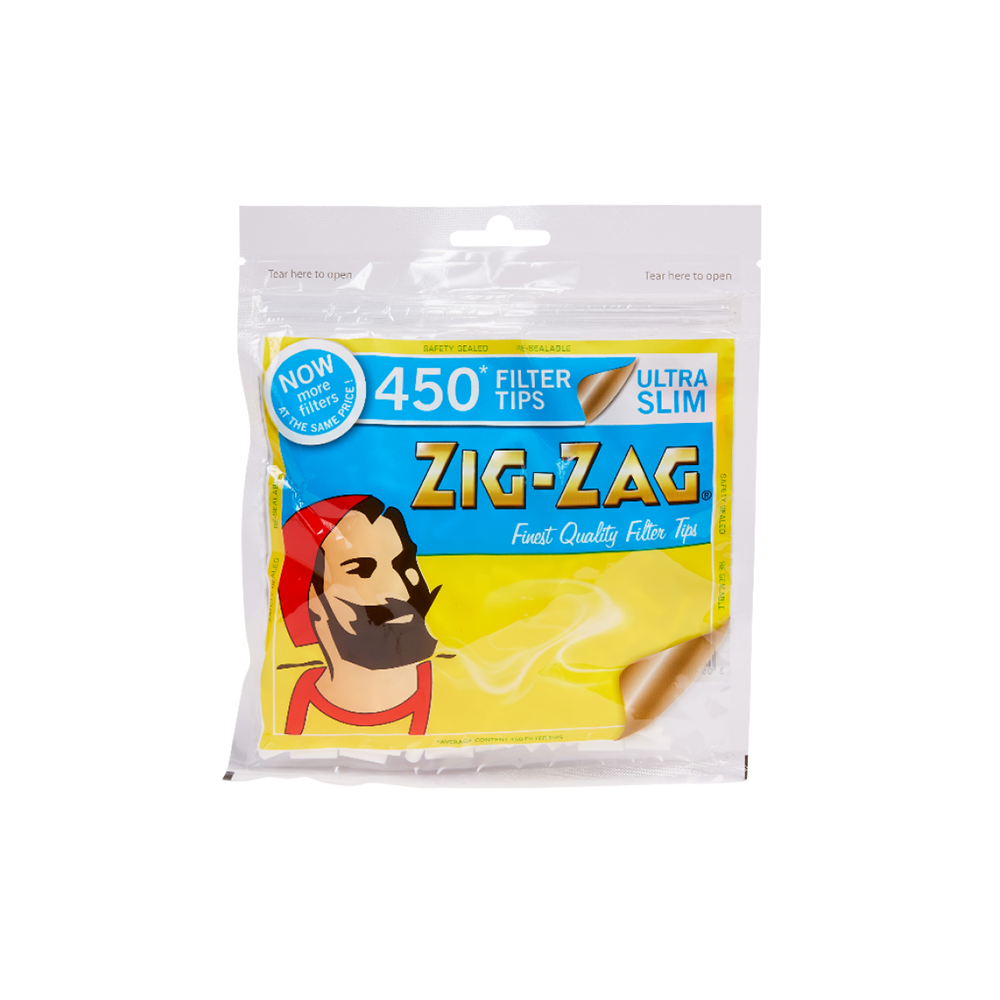 Zig Zag Ultra Slim Filters Bag 450 Tips x 50 bags – Smoking Supplier (UK)